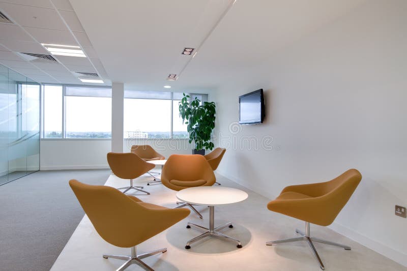 Modern reception area stock image. Image of table, office - 14980643