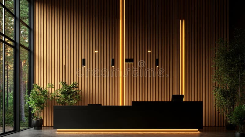 A Modern Reception Area is Characterized by Its Minimalist Aesthetic ...