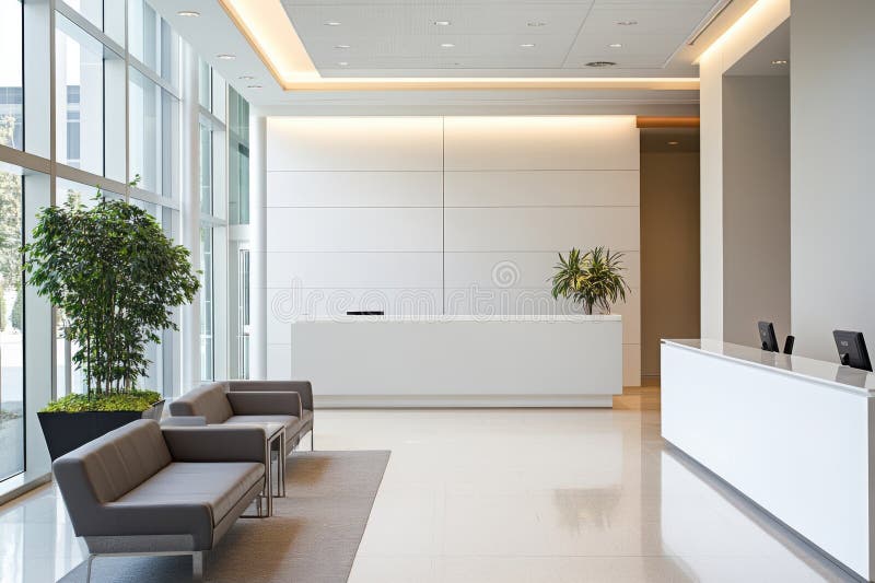 Modern Reception Area Design Concept Stock Illustrations – 3,770 Modern ...