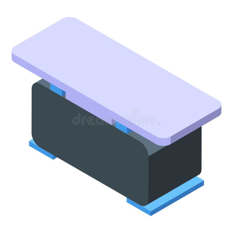 Modern Reception Desk Standing in Empty Room with Copy Space Stock ...