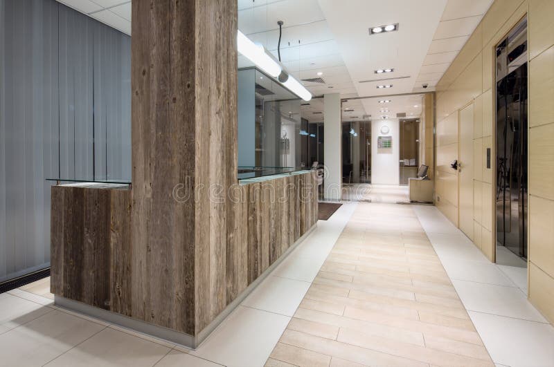 Modern reception interior stock photo. Image of professional - 23464856