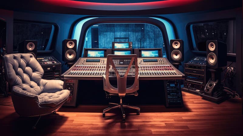 Modern Recording Studio Control Room, Audio Recording Studio and ...