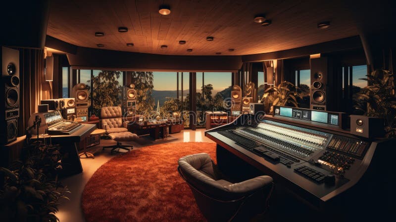 Modern Recording Studio Control Room, Audio Recording Studio and ...