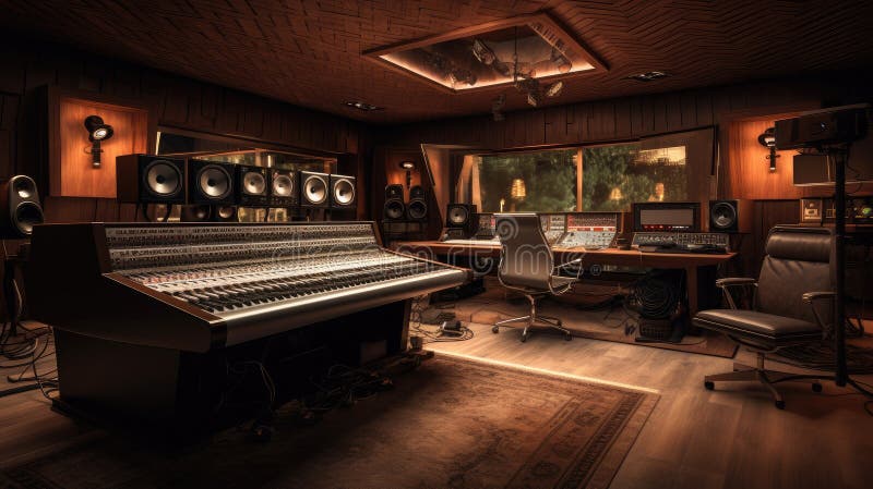 Modern Recording Studio Control Room, Audio Recording Studio and ...