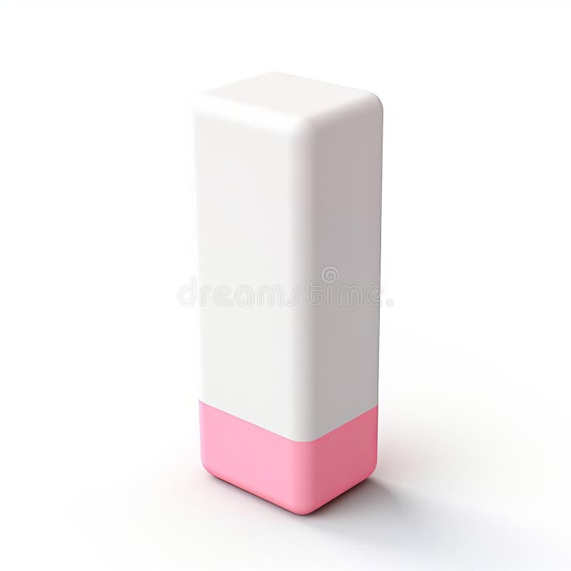 Modern Rectangular Eraser with Striking Color Contrast Design Stock ...