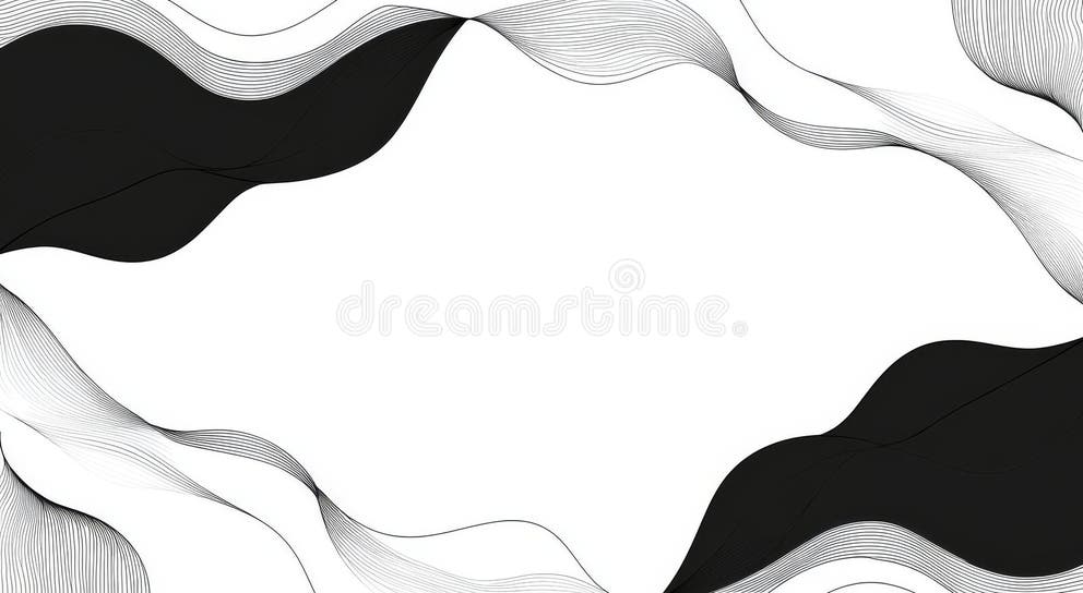 A Modern Rectangular Frame with a Scalloped Edge Border, Featuring a ...