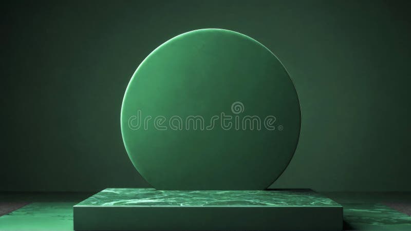 Modern Rectangular Green Malachite Empty Podium for Cosmetic or Product ...