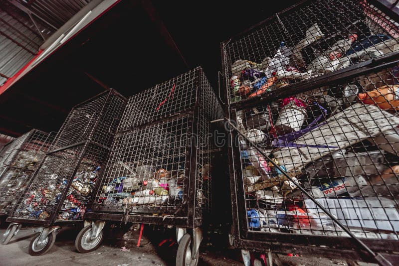 At Modern Recycling Plant. Separate Garbage Collection Stock Image ...