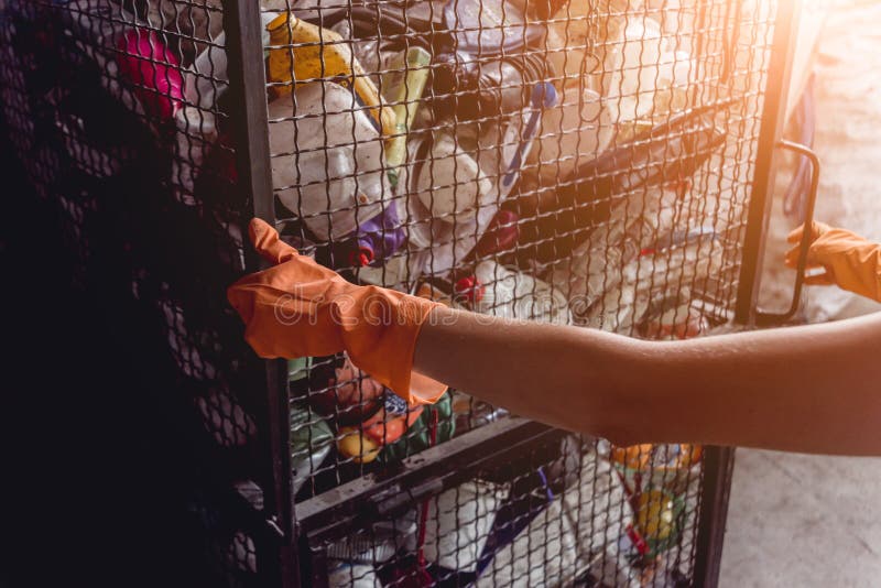 At Modern Recycling Plant. Separate Garbage Collection Stock Photo ...