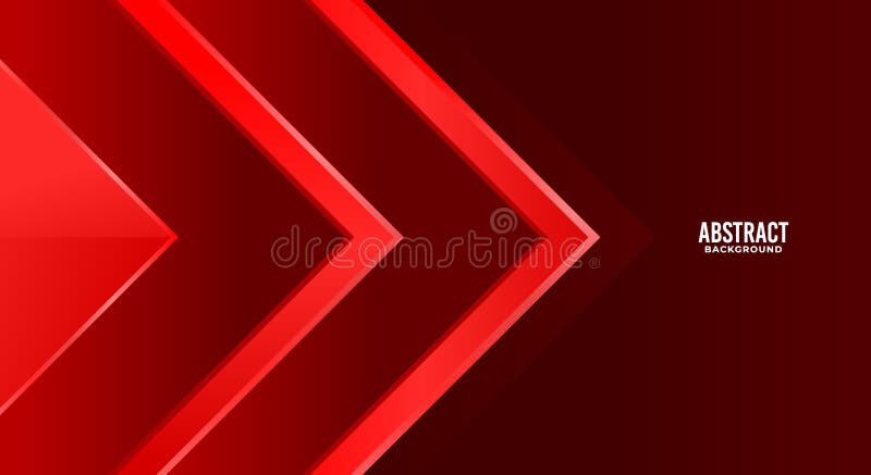 Modern Red Arrow Background Stock Vector - Illustration of modern ...