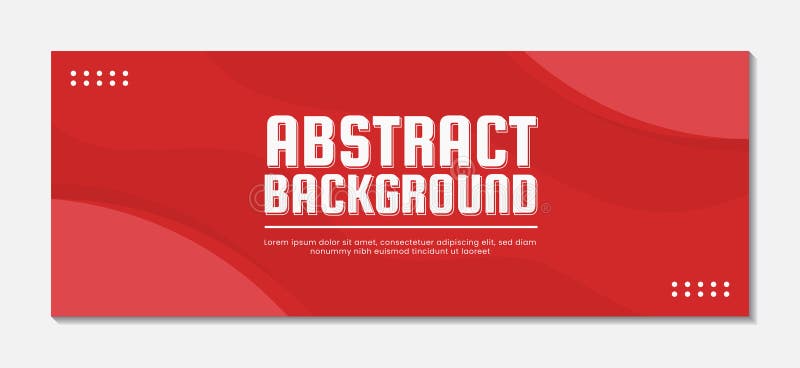 Modern Red Background Abstract Banner Design Stock Vector ...