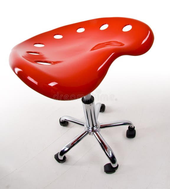 Modern Red Bar Stool stock photo. Image of seating, desk - 4945934