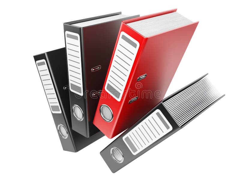 Folders and files. stock illustration. Illustration of information ...