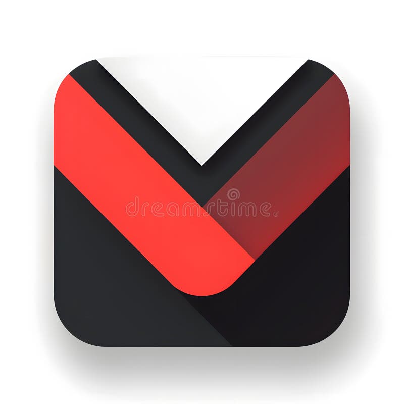 Modern Red and Black Tech Logo, Minimalist, Symbolizing Communication ...