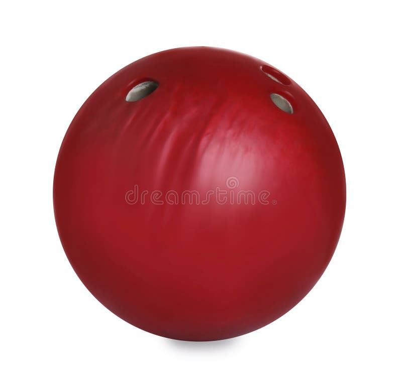 Modern Red Bowling Ball Isolated Stock Image - Image of ball, play ...