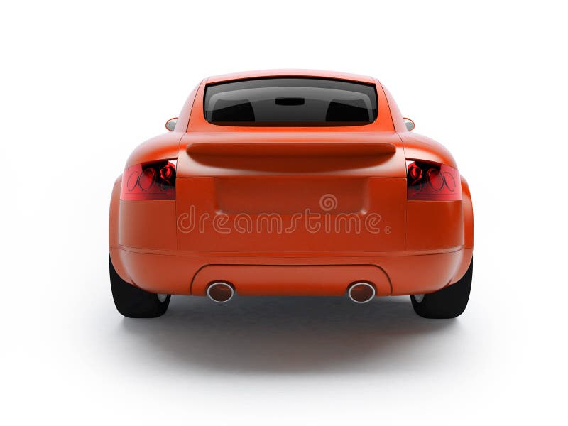 Modern Red Car Back View Stock Illustrations – 1,038 Modern Red Car ...