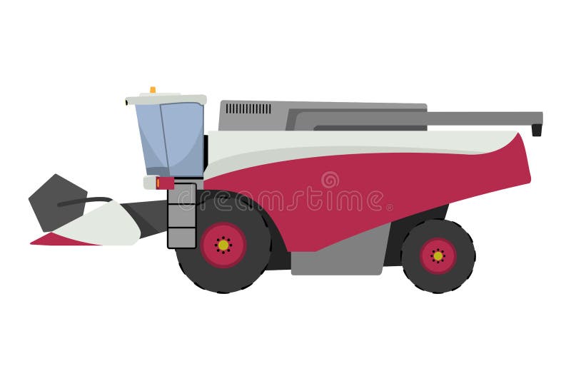 Red Combine Harvester Stock Illustrations – 1,468 Red Combine Harvester ...