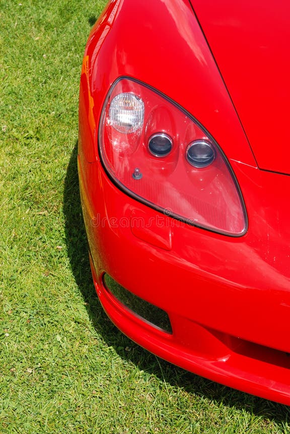 Modern red corvette stock image. Image of powerful, speed - 3210863