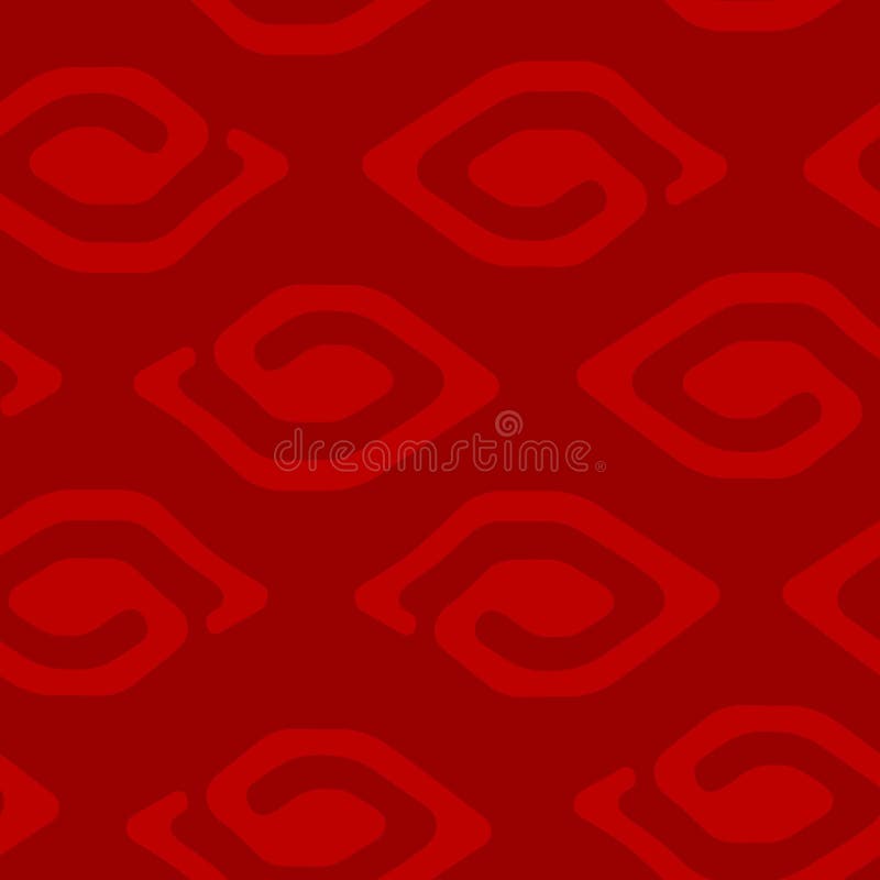 Modern Red Ethnic Seamless Pattern Vector Background Stock Vector ...