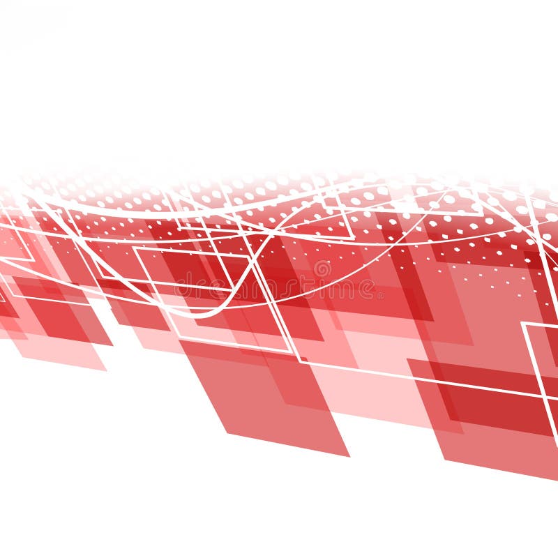 Digital Red Square Background Stock Vector - Illustration of ...