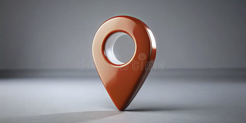 Modern Red Location Pin Graphic Simple Clean and Versatile Map Marker ...