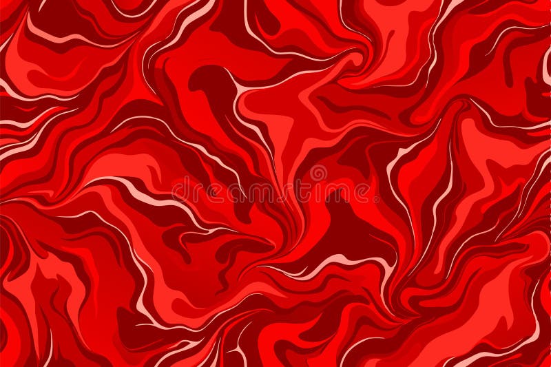 Modern Red Marble Texture. Seamless Vector Design Stock Illustration ...