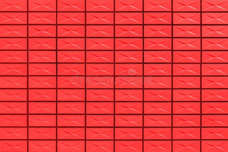 Modern Red Mosaic Wall Tiles with Triangle Pattern Texture and Seamless ...