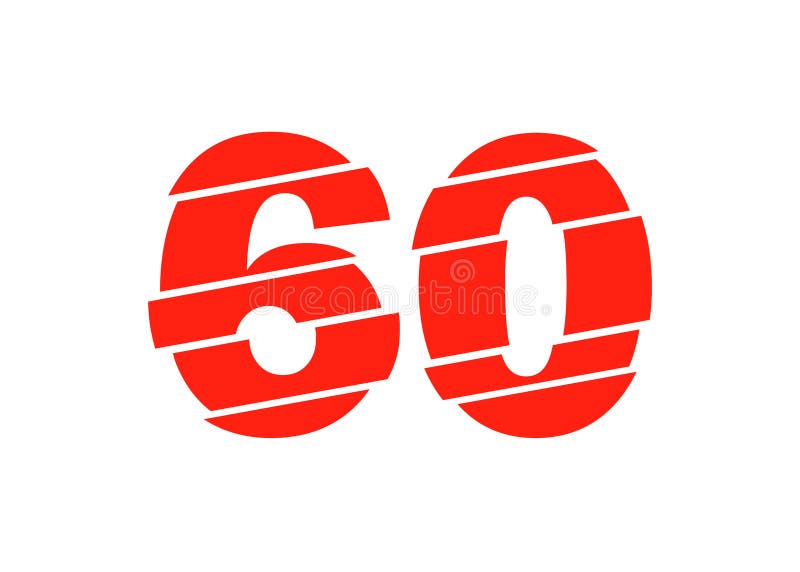 60 Anniversary Vector Concept Template Design Illustration Stock Vector ...