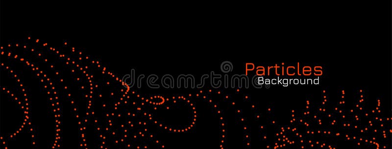 Modern Red Particles on Dark Background Stock Vector - Illustration of ...