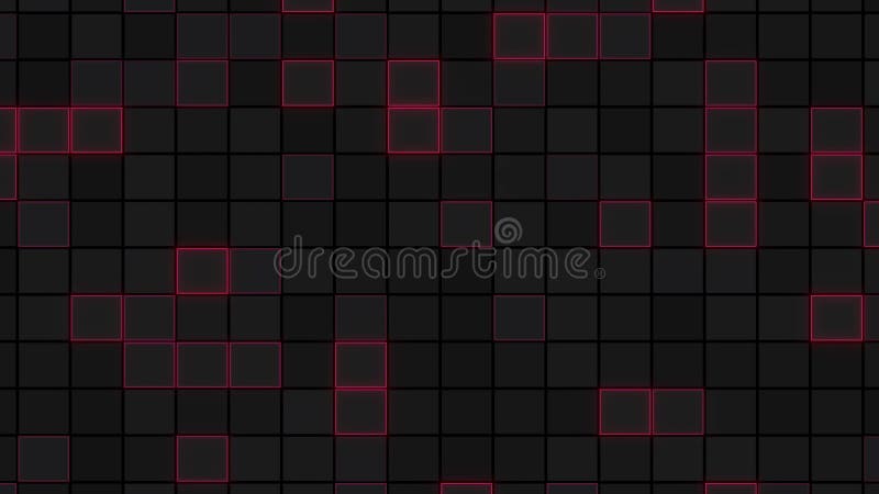 Modern Red Square Pattern on Black Grid Sleek and Versatile Design ...