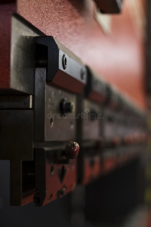 Modern Red Steel Sheet Metal Press Hydraulic Workspace Industry ...