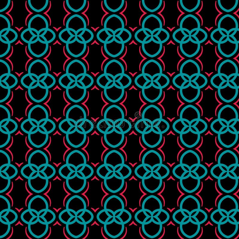 Modern Red Teal Green Textile Structure Pattern Stock Illustration ...