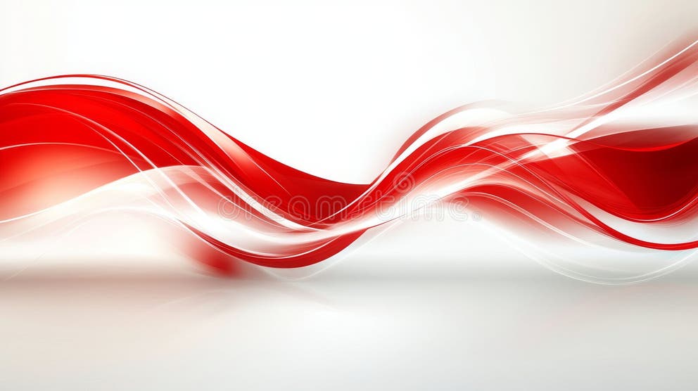 A Modern Red Wave Design with a Dynamic Flow and a Stylish Look ...