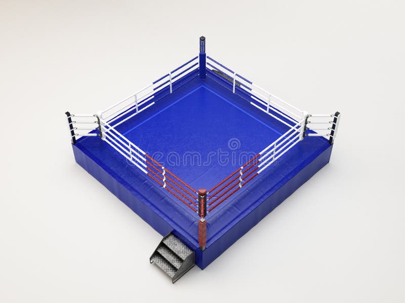 Modern Regulation Boxing Ring Stock Illustration - Illustration of ...