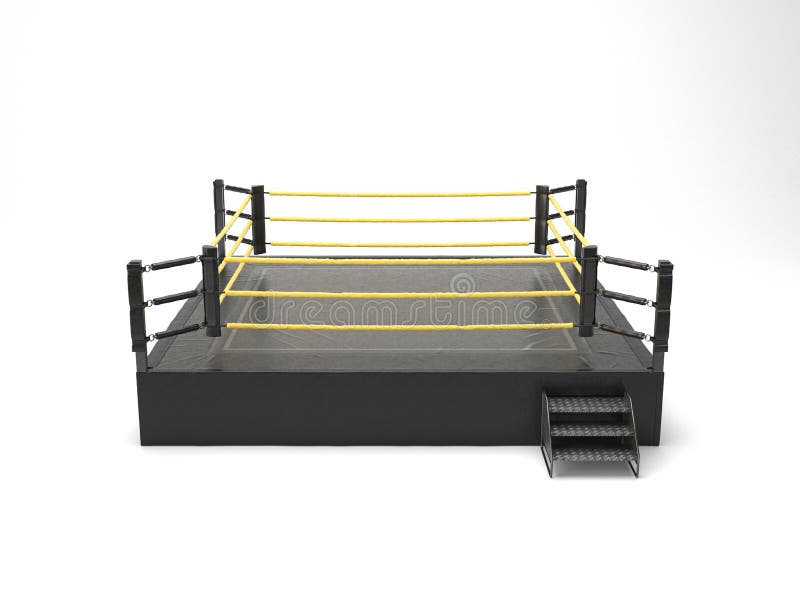 Modern Regulation Wrestling Ring Stock Illustration - Illustration of ...