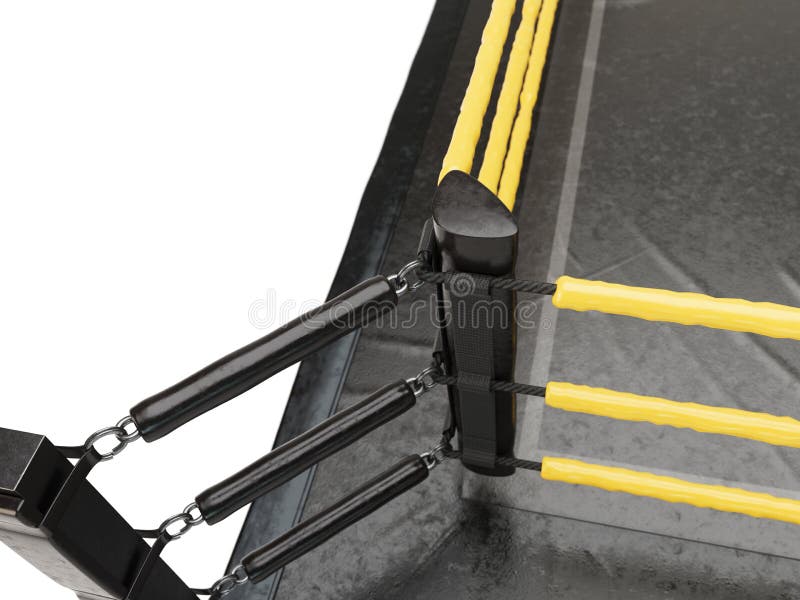 Modern Regulation Wrestling Ring Stock Illustration - Illustration of ...