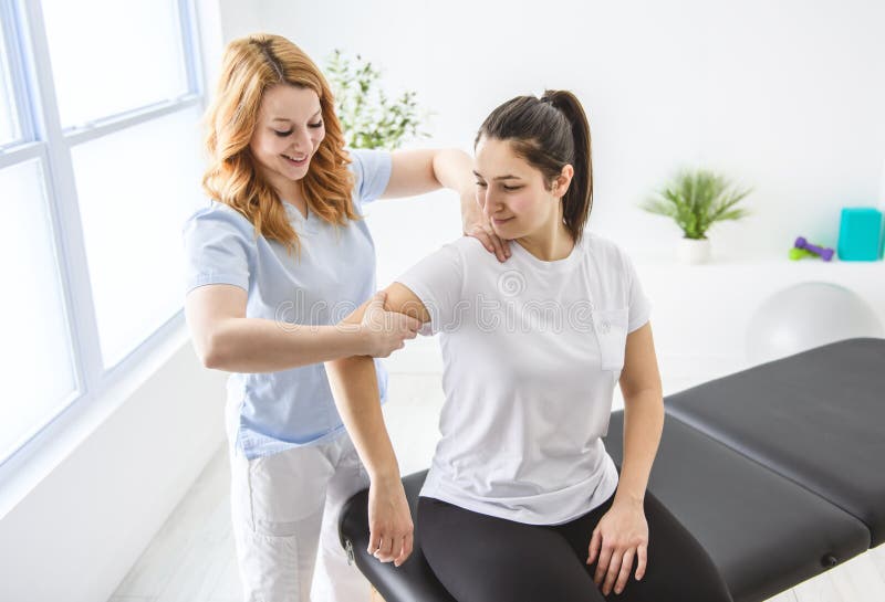 Modern Rehabilitation Physiotherapy at Work with Client Stock Photo - Image of patient, masseur ...