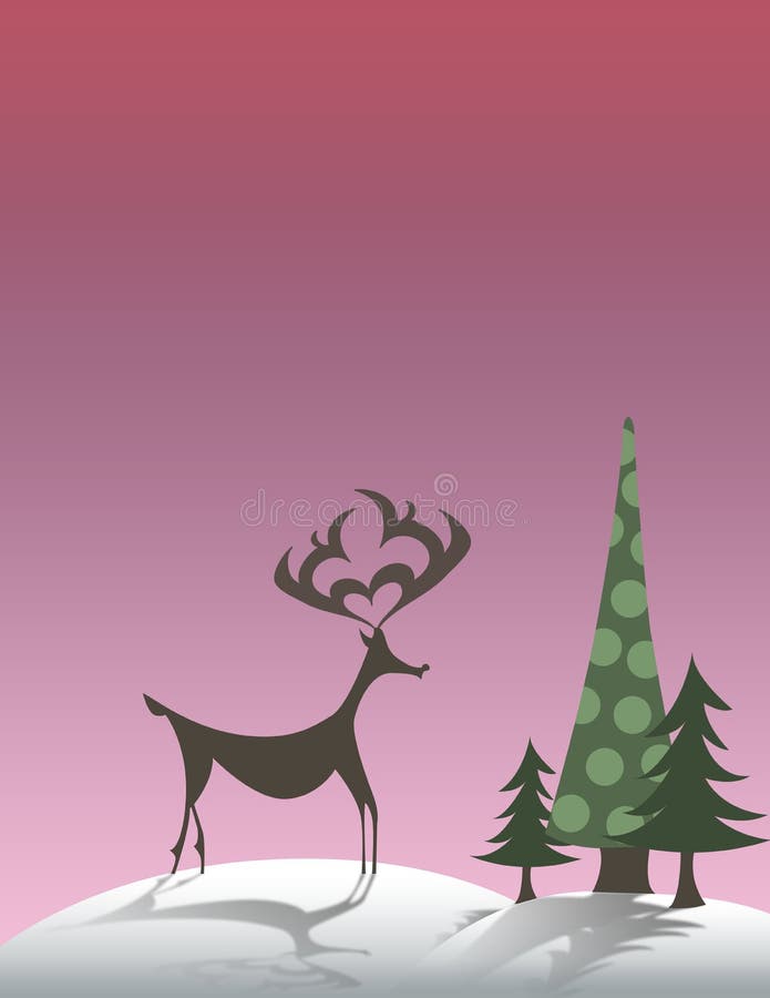 Modern Reindeer Head in Resin Art Illustration Stock Illustration ...