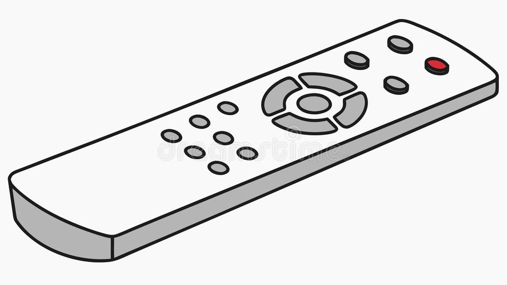 Modern Remote Control Device, Home Entertainment Accessory, Vector ...