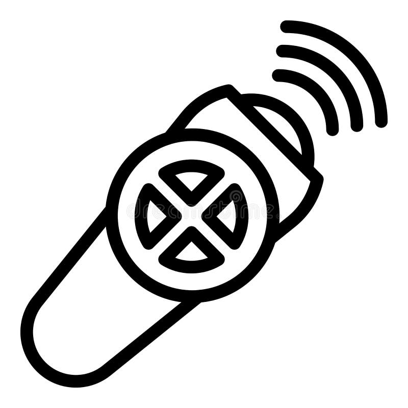 Modern Remote Control Icon, Outline Style Stock Vector - Illustration ...