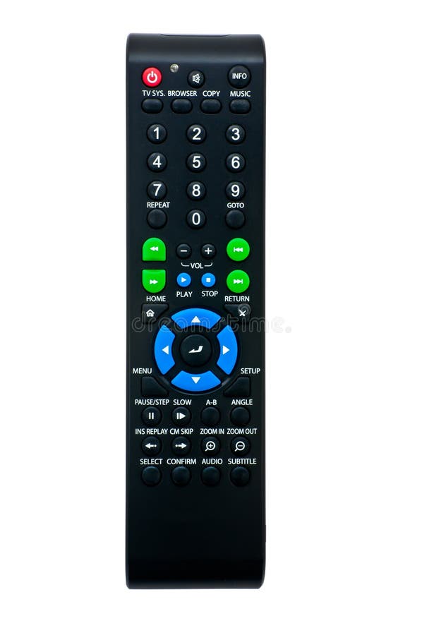 Modern Remote Control. Isolated on White Background Stock Image - Image ...