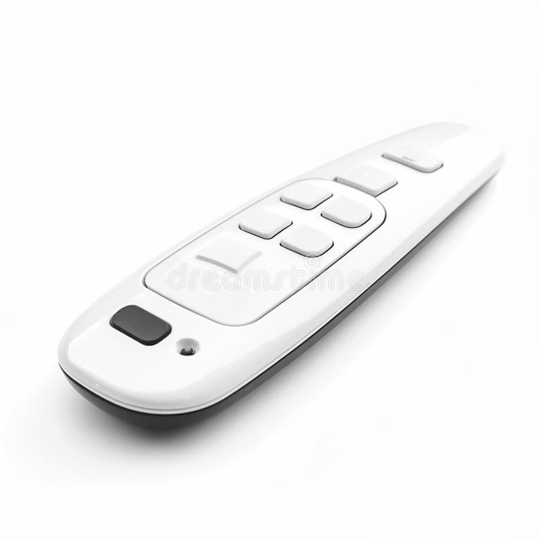 Modern Remote Control Panels on a White Background Stock Illustration ...