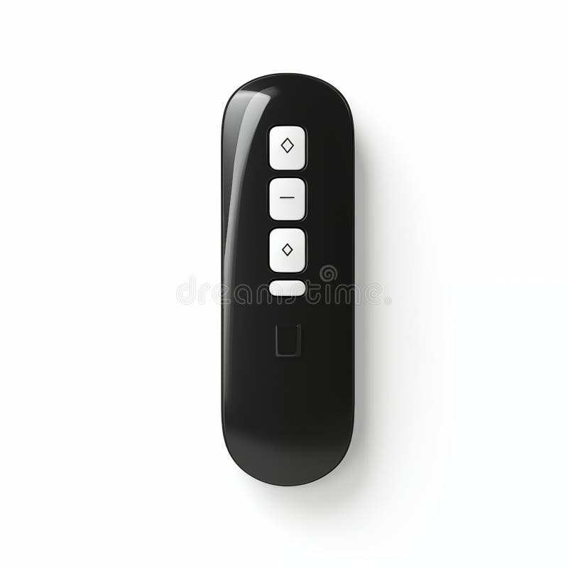 Modern Remote Control for Smart Devices Displayed on a White Background ...