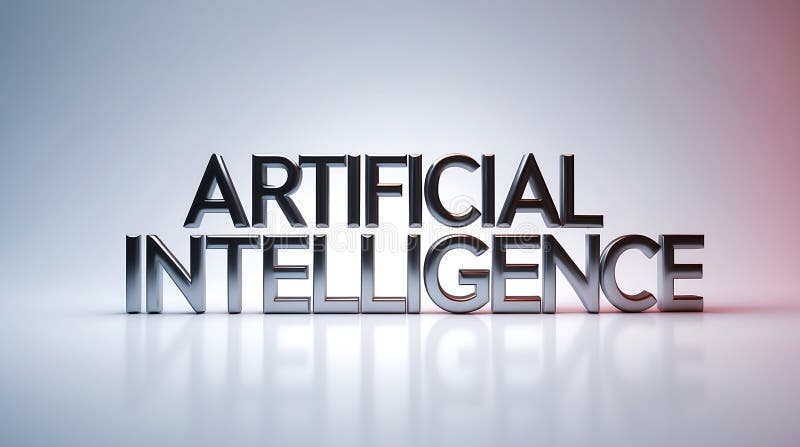 A Modern Representation of Artificial Intelligence in Bold Typography ...