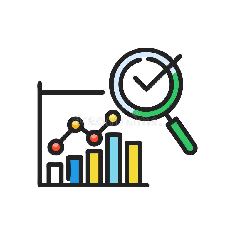 Modern Benchmarking Analysis Icon Stock Vector - Illustration of ...