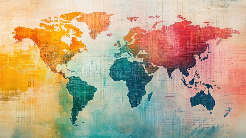 Modern Representation of Global Data Analysis Featuring Vibrant Charts ...