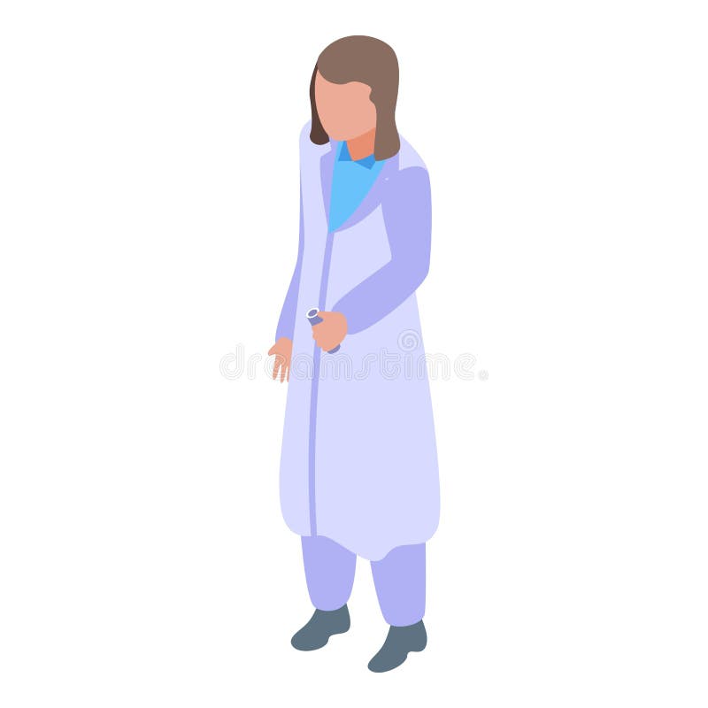 Modern Research Scientist Icon, Isometric Style Stock Vector ...