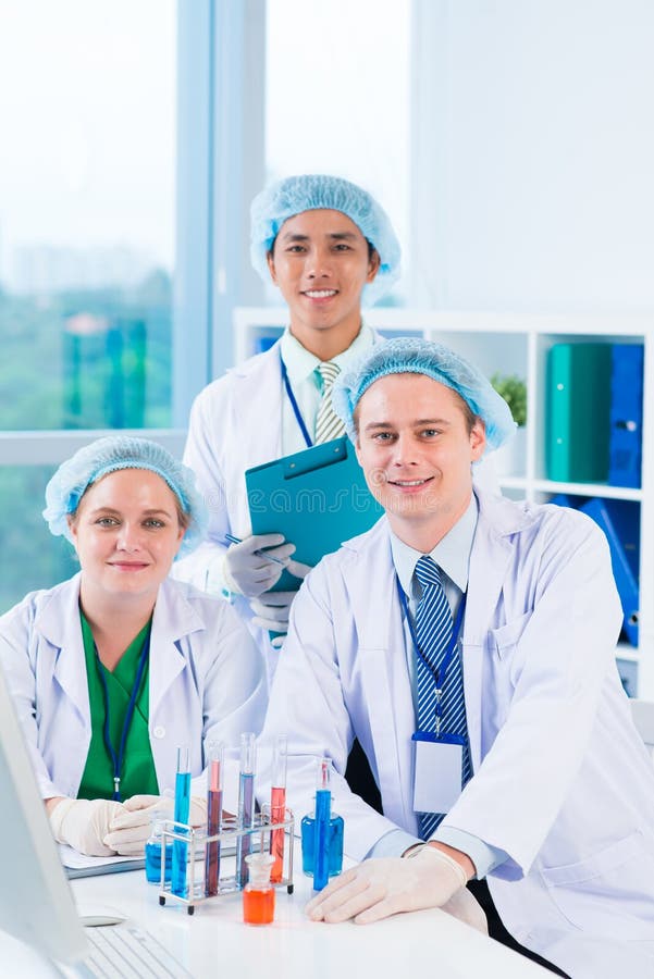 Modern research team stock image. Image of looking, research - 36268923