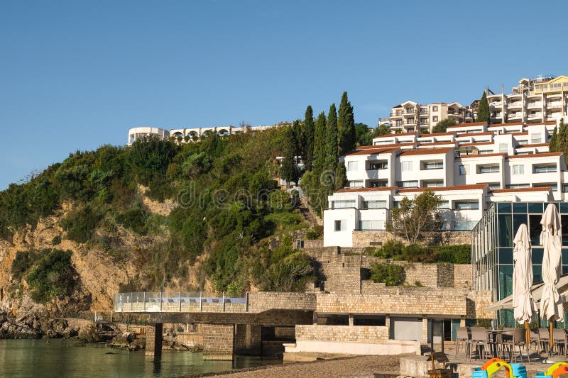 Modern Residential Architecture in Budva Montenegro Stock Photo - Image ...