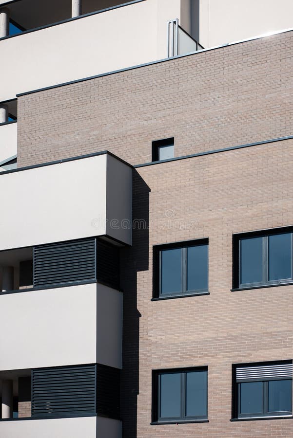 Modern Residential Building Showcasing Architectural Design Elements in ...